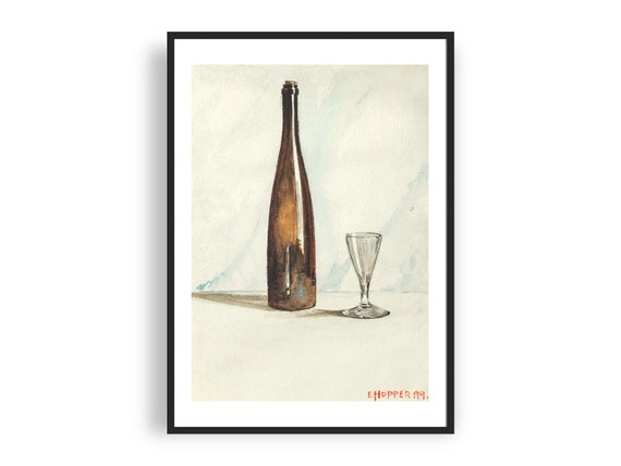Edward Hopper Still Life With Wine Bottle Giclee Print - Etsy