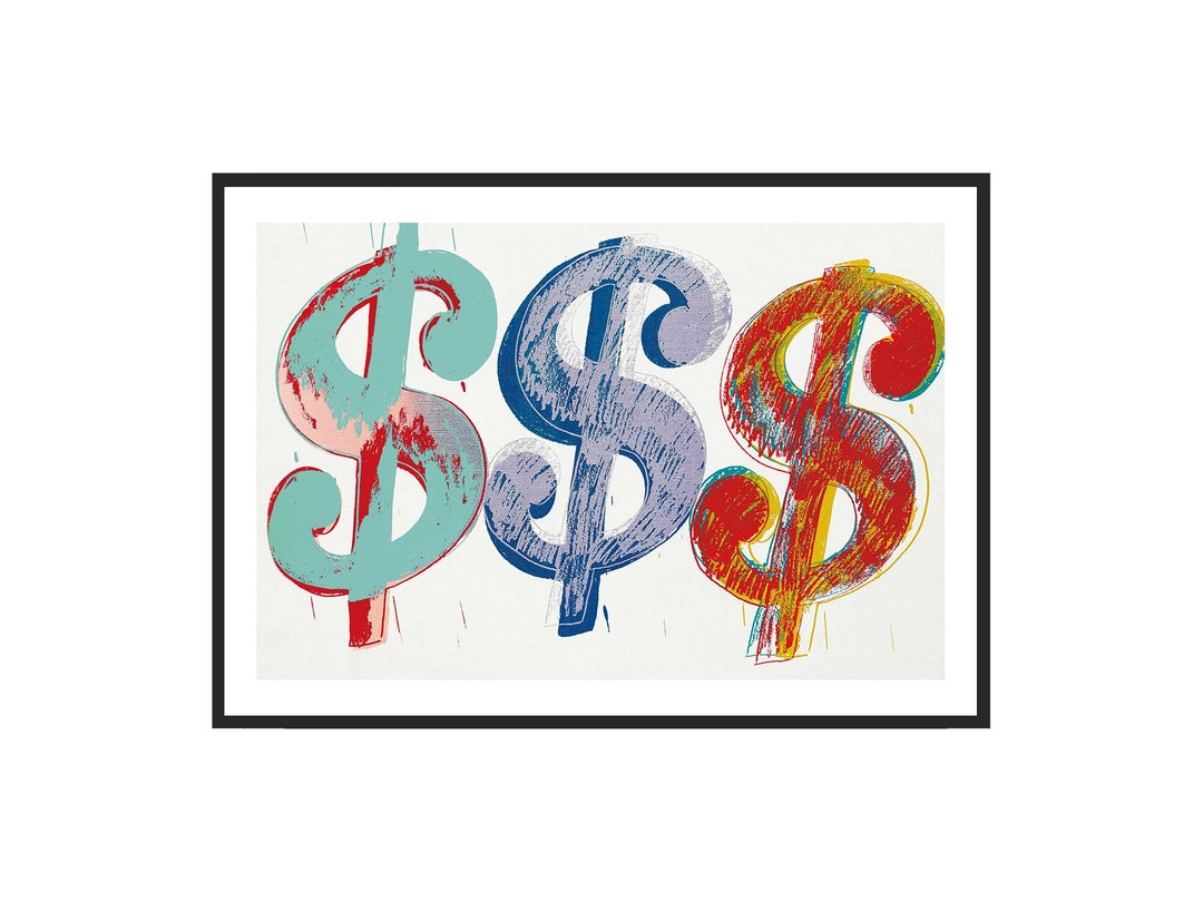 Andy Warhol Triple Dollar Sign Giclee Print Pop Art Large - Etsy