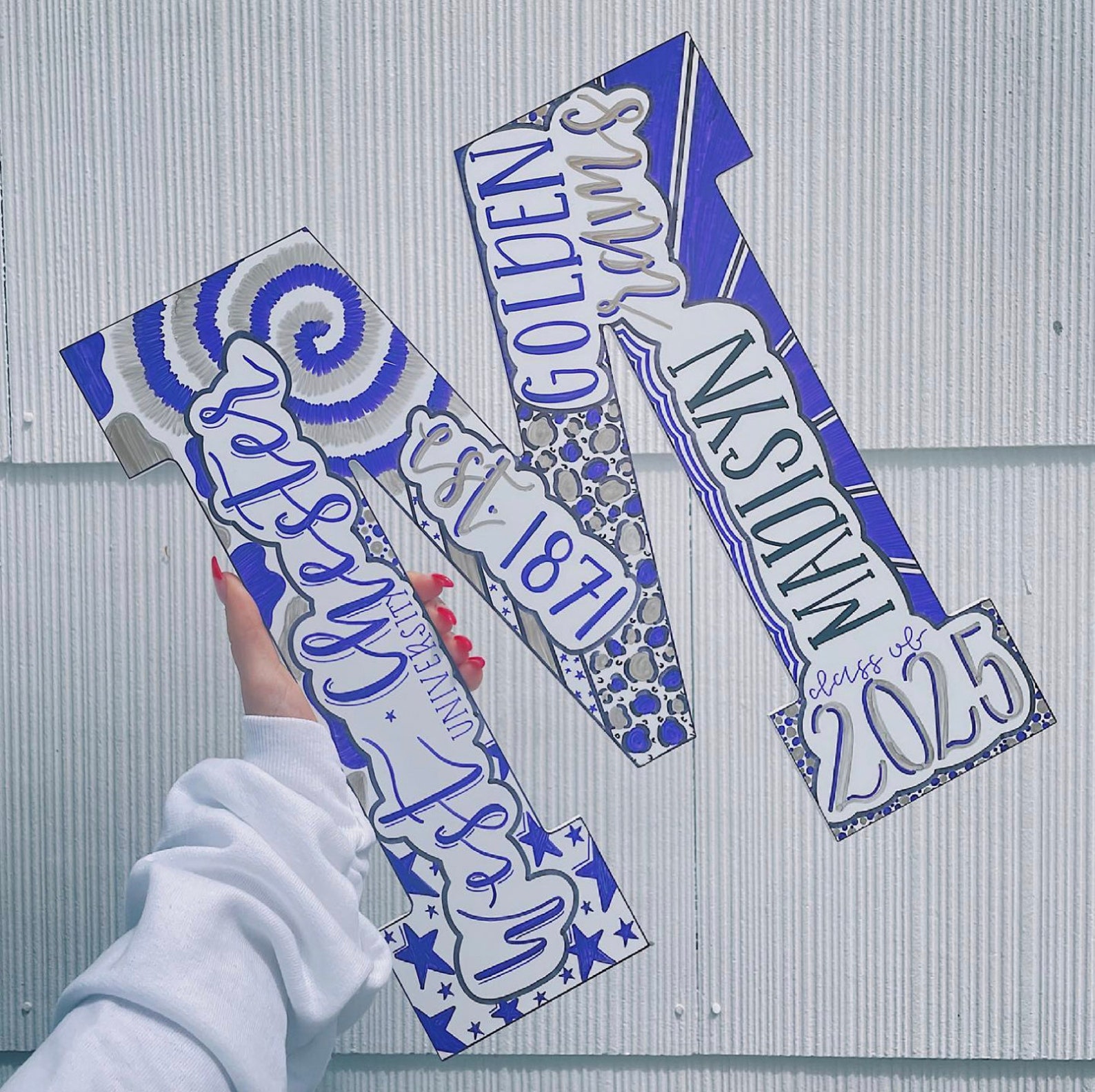 Custom College Wooden Letter 13 Inch - Etsy