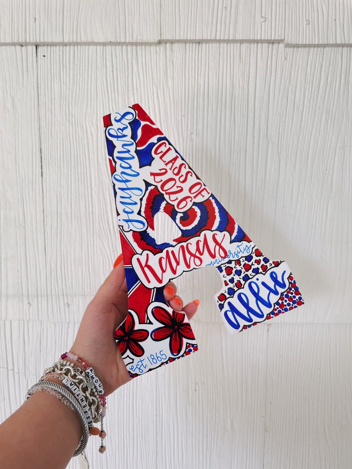 Custom College Wooden Letters - Etsy