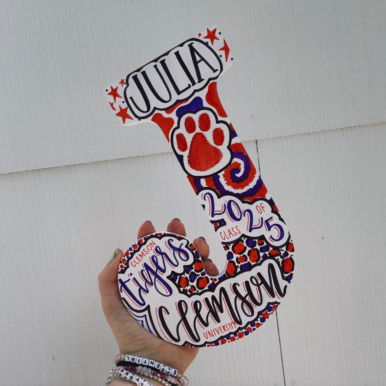 Custom College Wooden Letters - Etsy