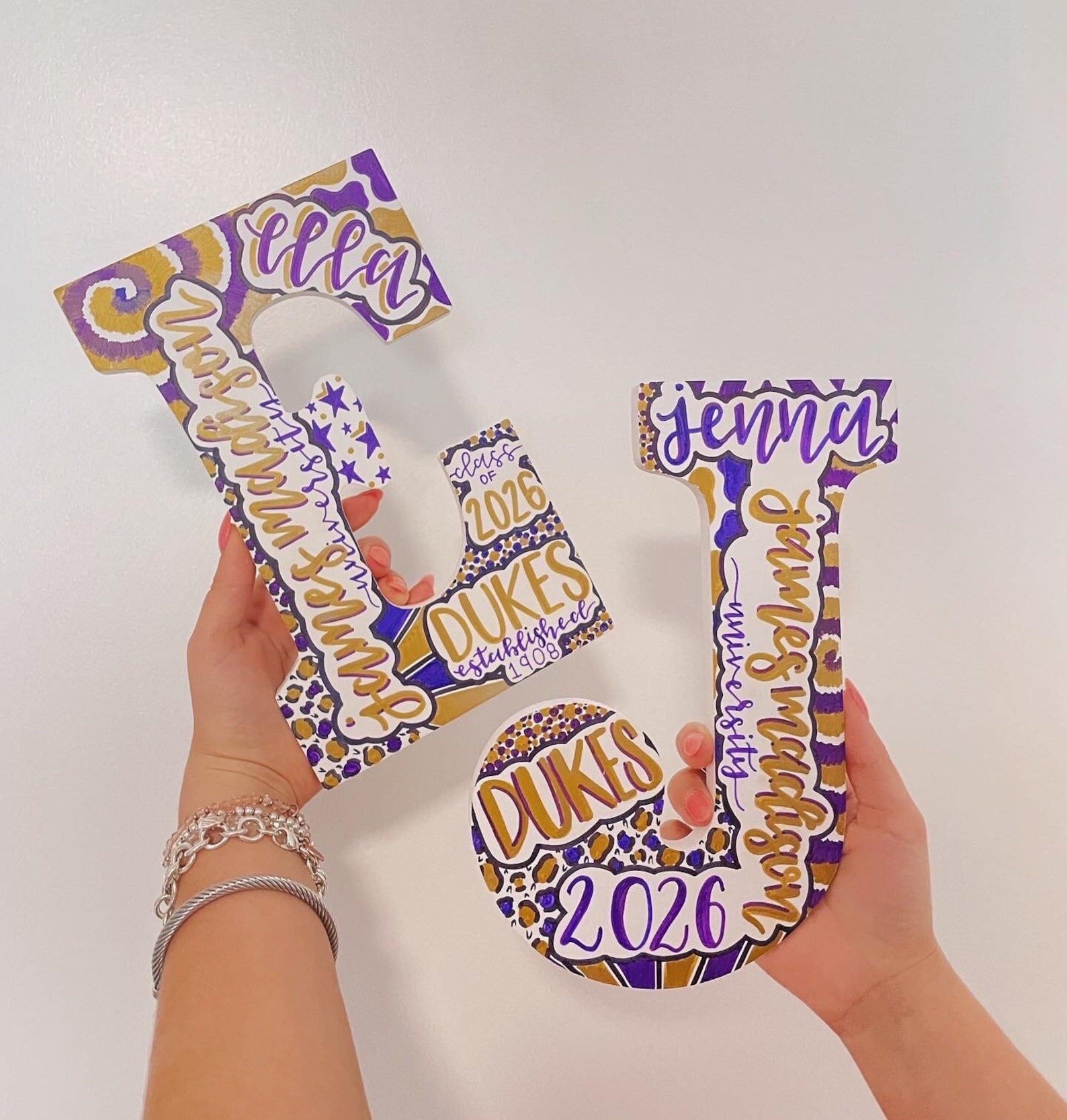 Custom College Wooden Letters - Etsy