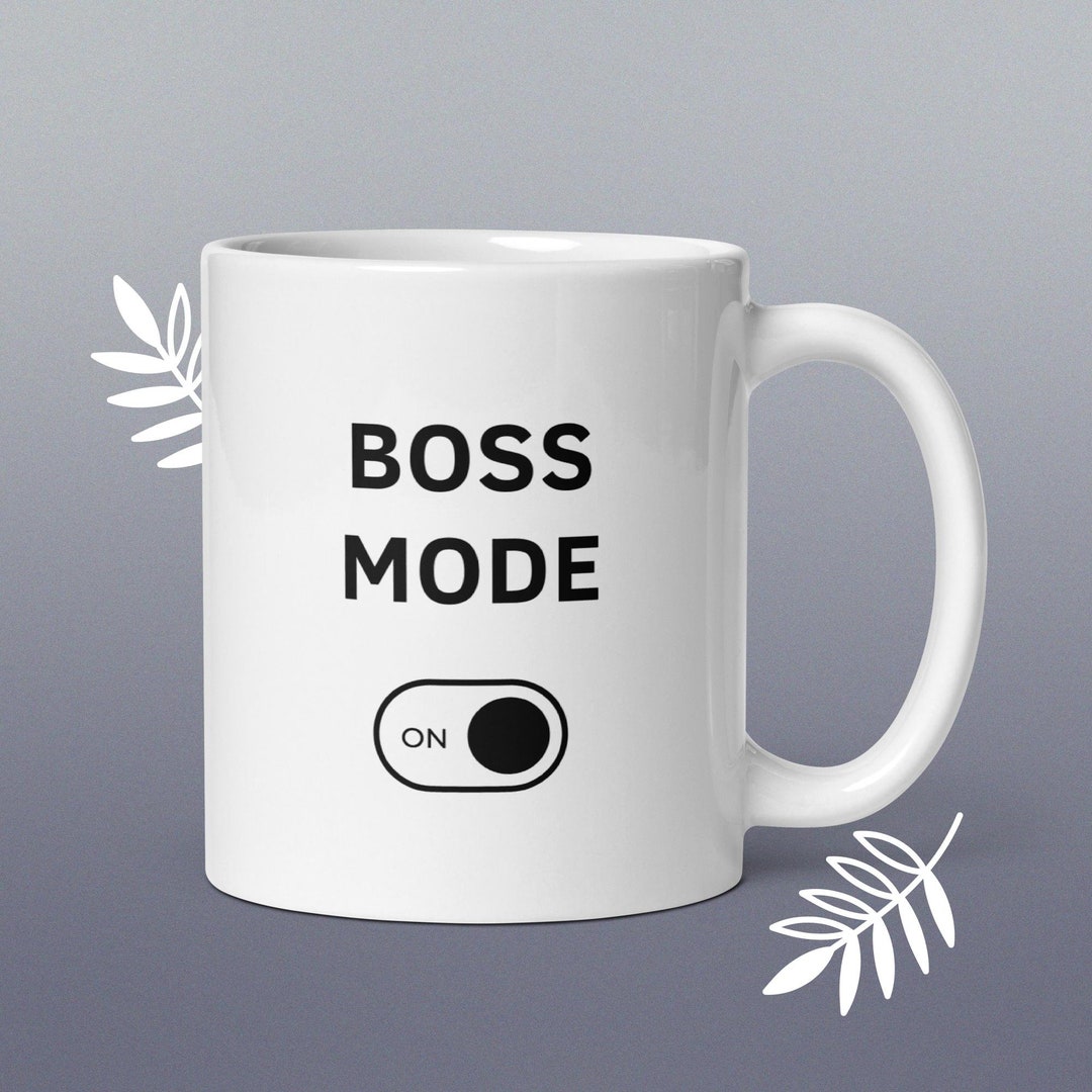 Boss Mode ON Mug Financial Mug Entrepreneur Coffee Mug Startup Gift ...