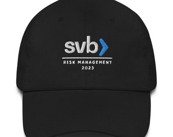 SVB Silicon Valley Bank Hat Risk Management Hat Embroidered - Etsy