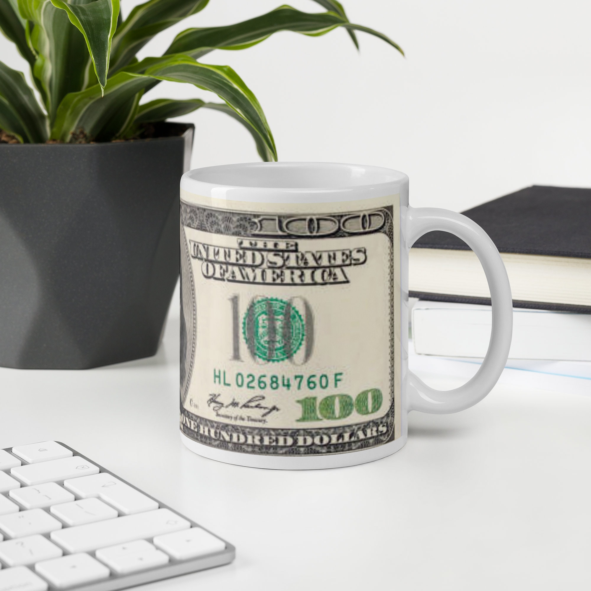US Dollar Bill Mug - Benjamin Mug | Dollar Bill Mug | Finance ...