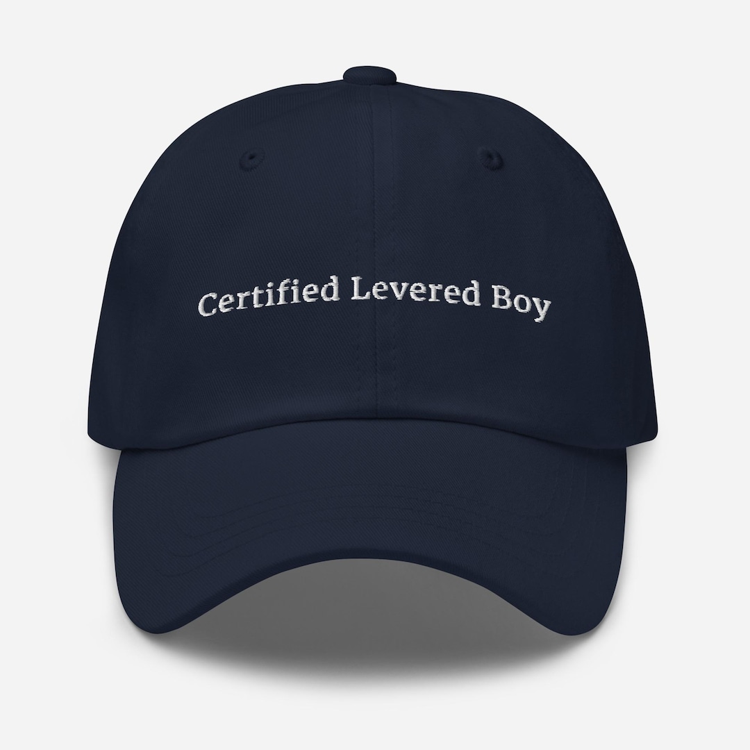 Certified Levered Boy Dad Hat | Finance Bro Cap | Finance Meme ...