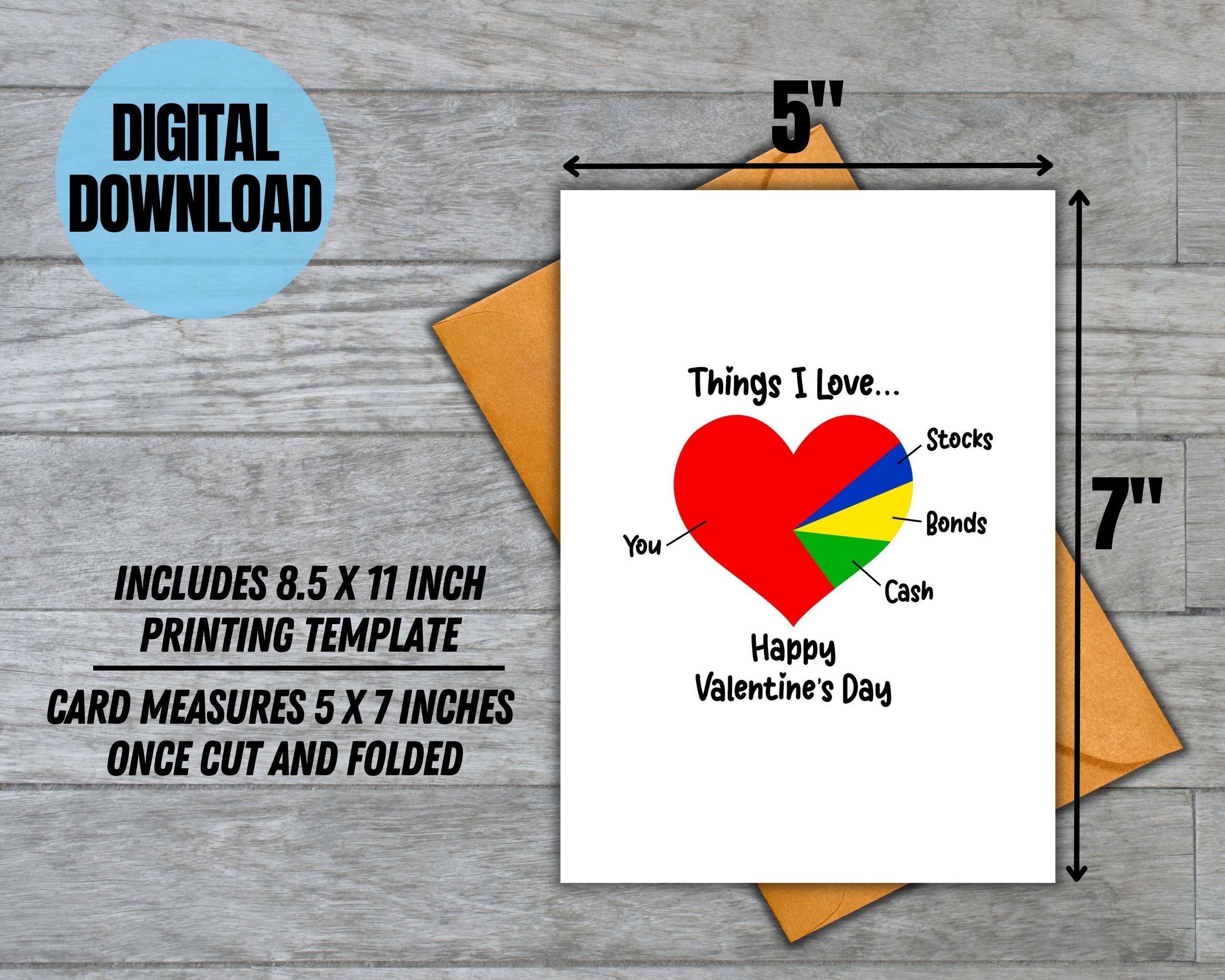 Printable Valentine's Card Finance, Wallstreet Meme Valentine, for Dad ...