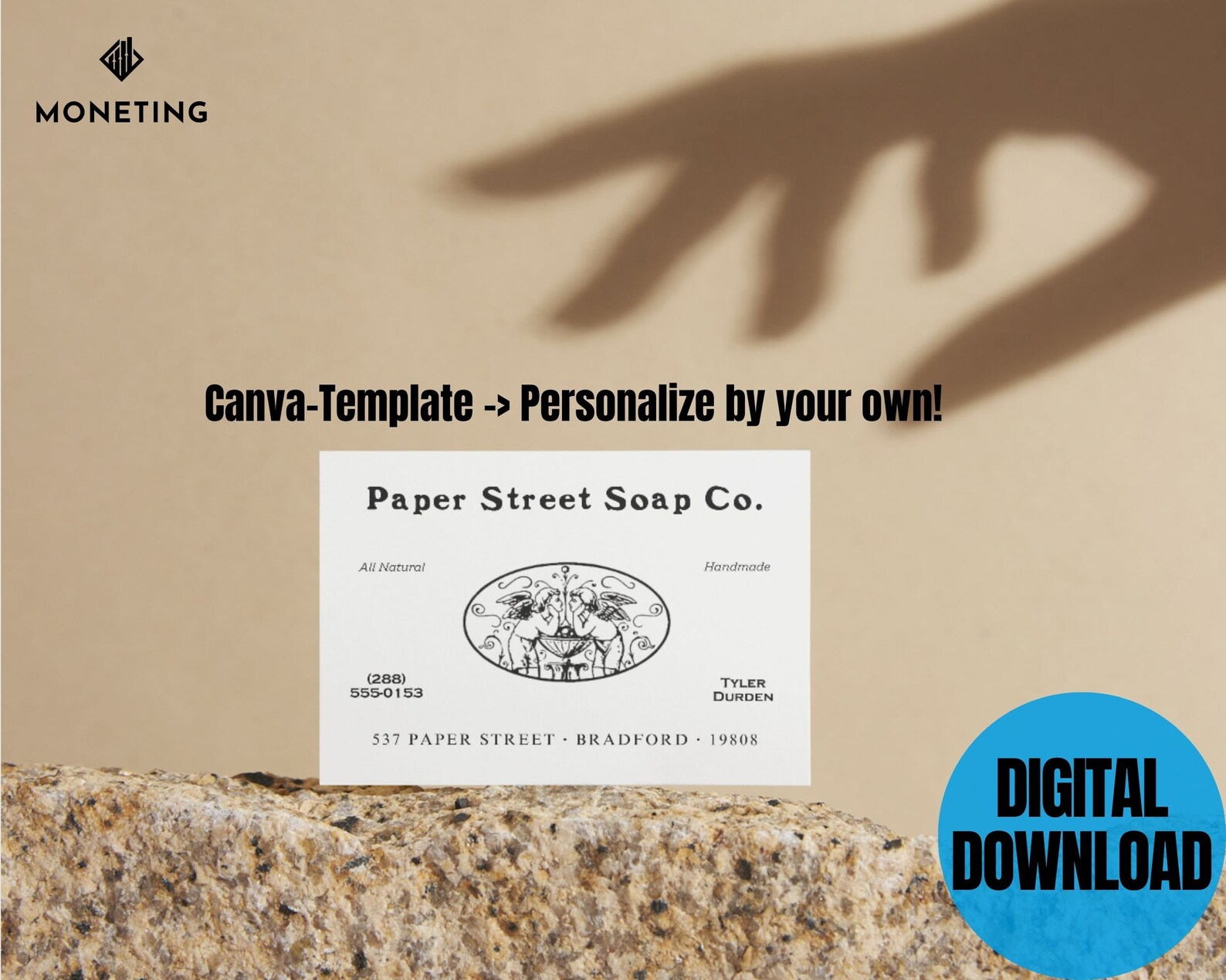 Printable Business Card Fight Club Style, Tyler Durden Business Card ...