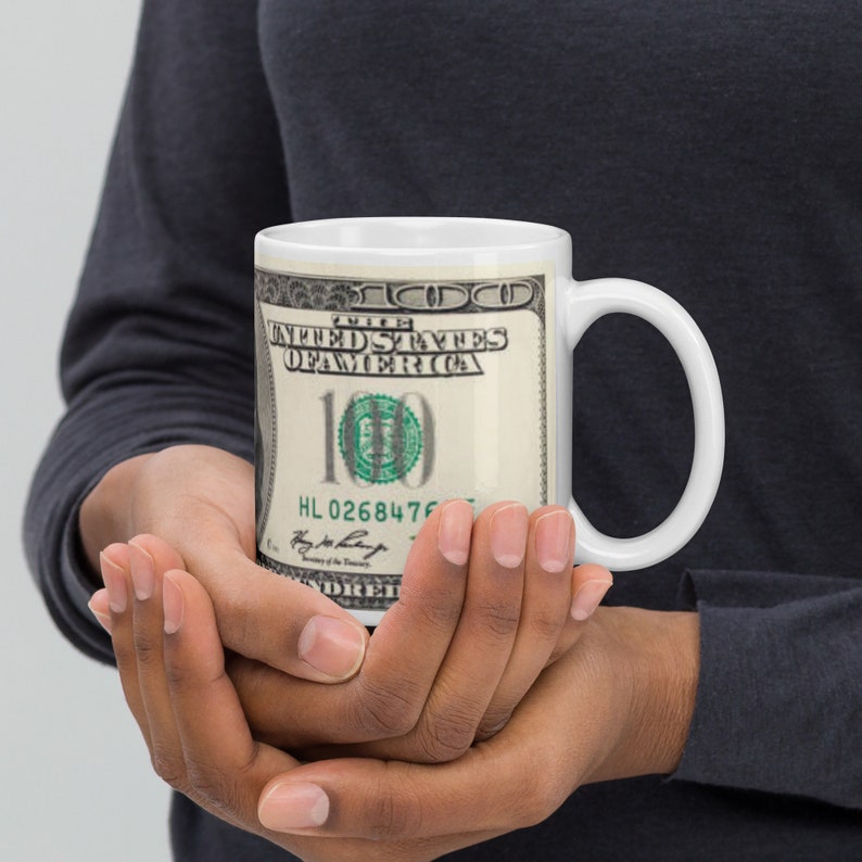 US Dollar Bill Mug - Benjamin Mug | Dollar Bill Mug | Finance ...