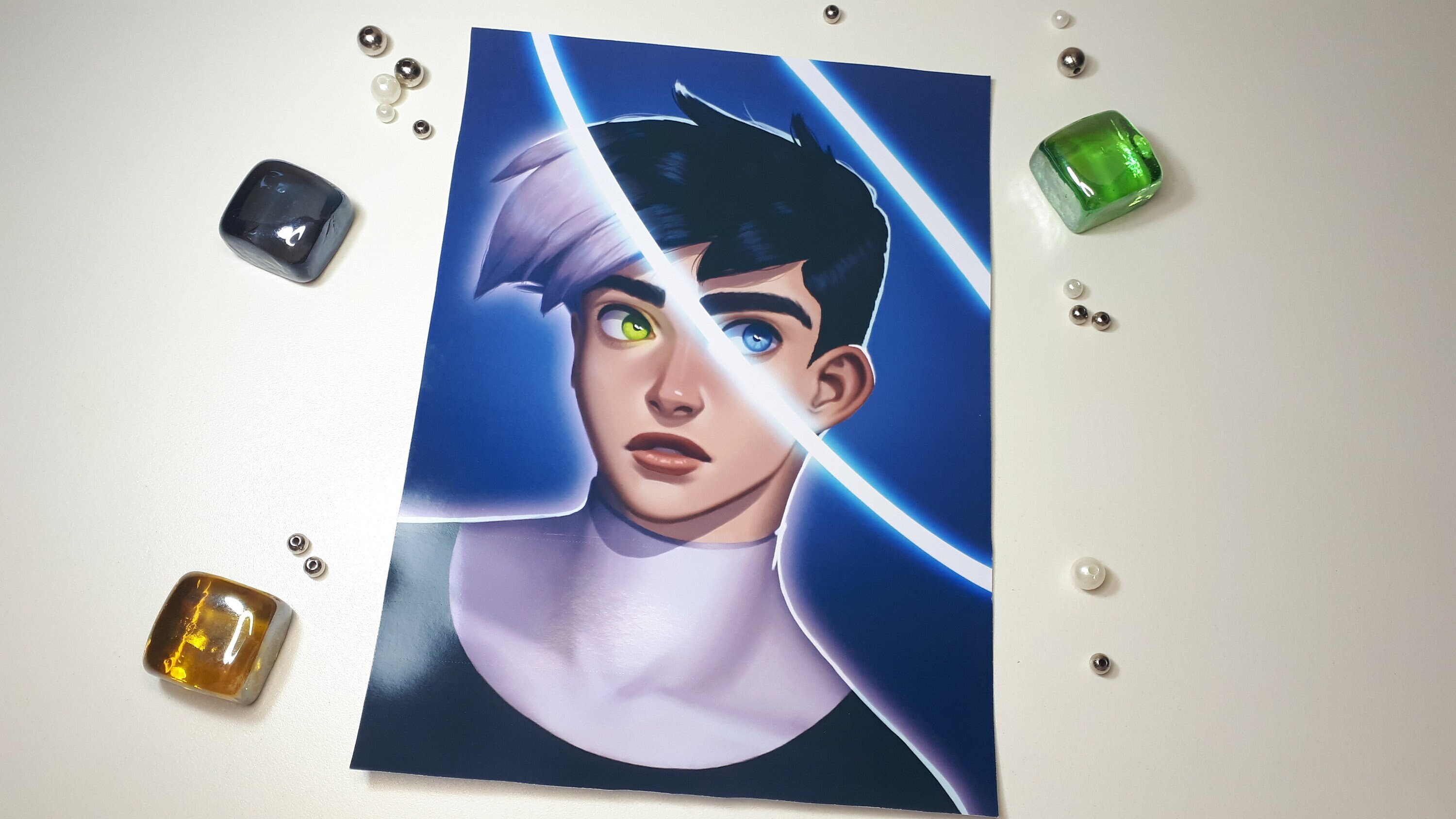 Print Danny Phantom Transformation A4, A5, A6 Glossy Photographic Paper ...