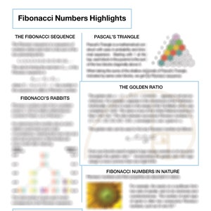 Fibonacci Numbers Highlights: Inspiration for Fascinating Math Lessons on Fibonacci Numbers PDF ...