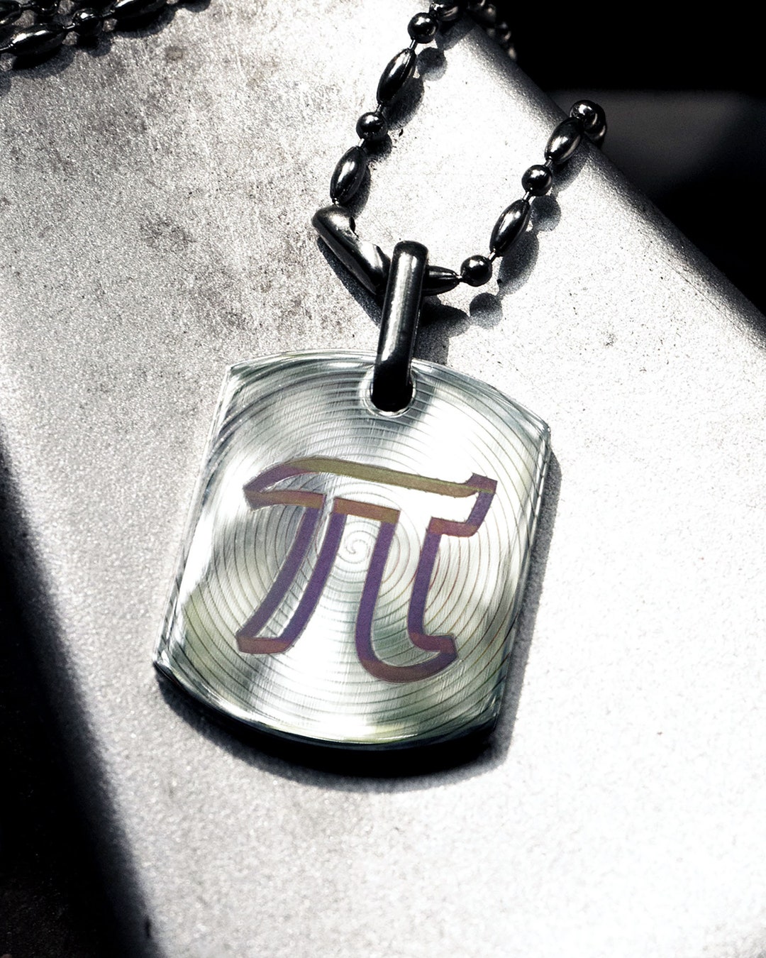 Pi Art Math Art the Rainbow Pi Spiral Necklace Small - Etsy