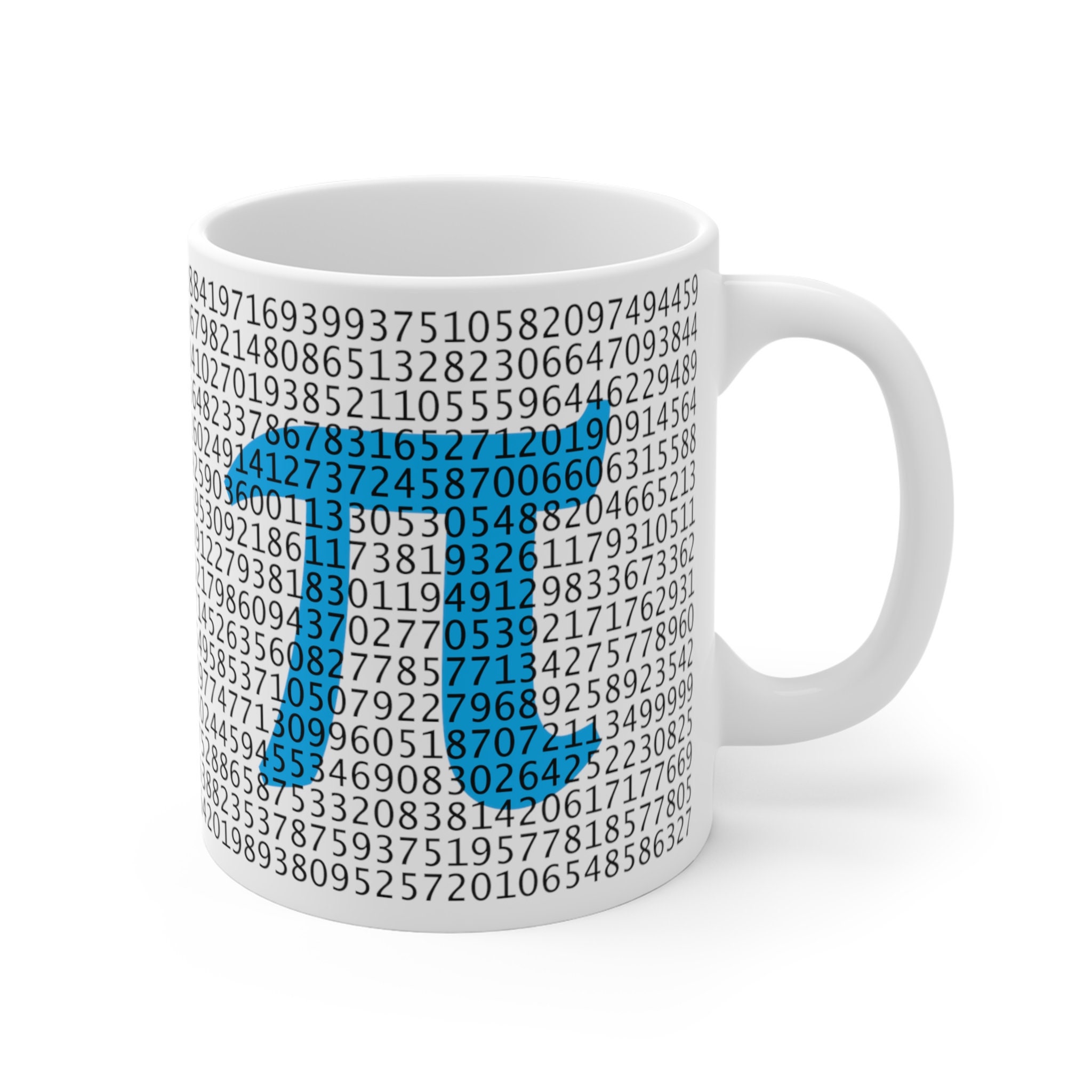 Digits of Pi Mug More Than 1000 Pi Digits Ideal Math - Etsy