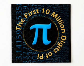 Million of Pi Digits - Etsy