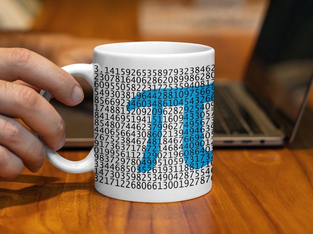 Digits of Pi Mug: Math Teacher Gift More Than 1 Thousand Pi Digits W ...