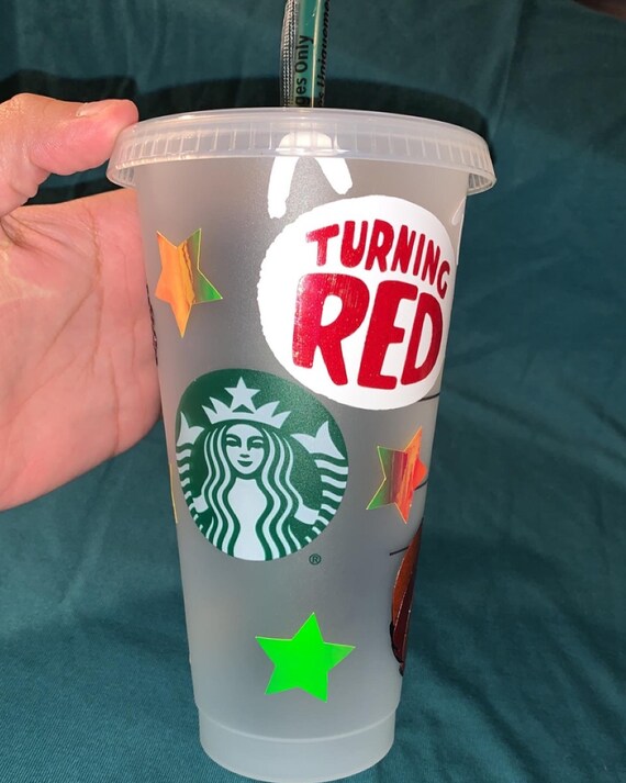 Turning Red Starbucks Cold Cup | Etsy