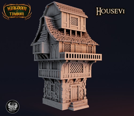 Modular 3D Printed 3 Story House for D&D Tabeltop AOS | Etsy