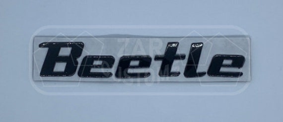 VW Beetle Gloss Black Rear Boot Badge Lettering Logo Emblem - Etsy