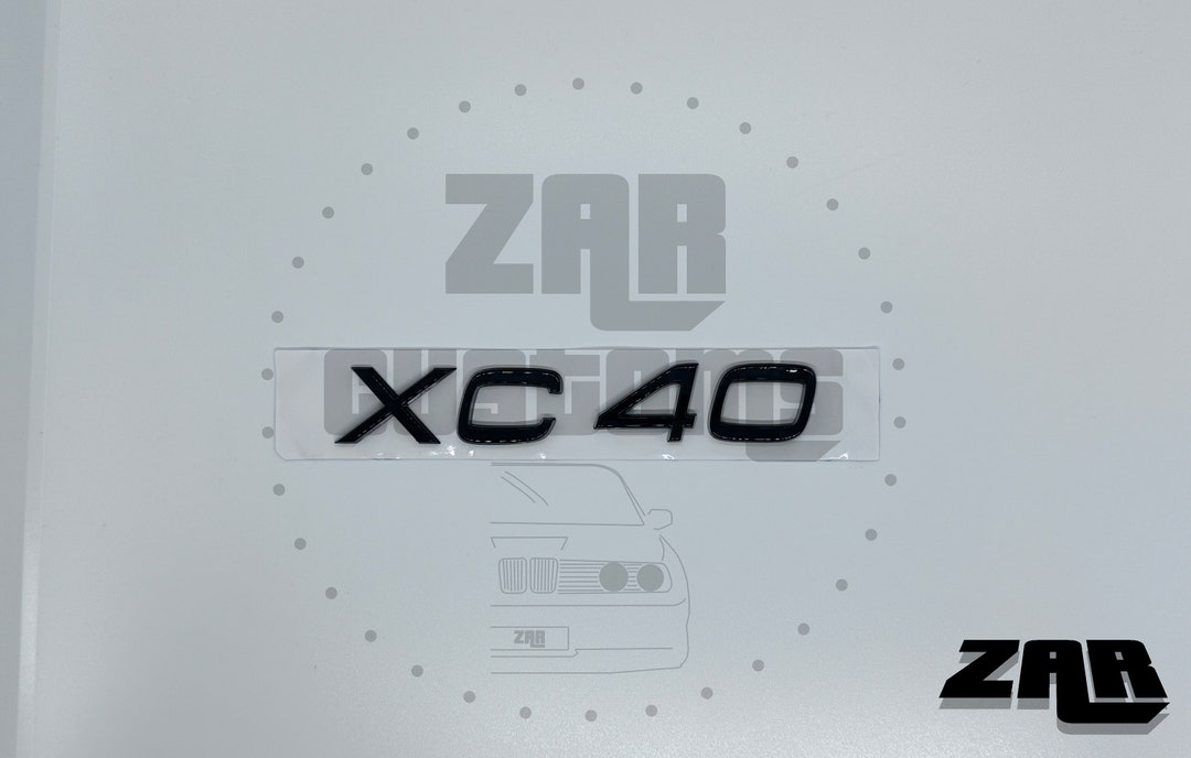 Volvo XC40 Gloss Black Rear Bootlid Lettering Logo Emblem Badge - Etsy