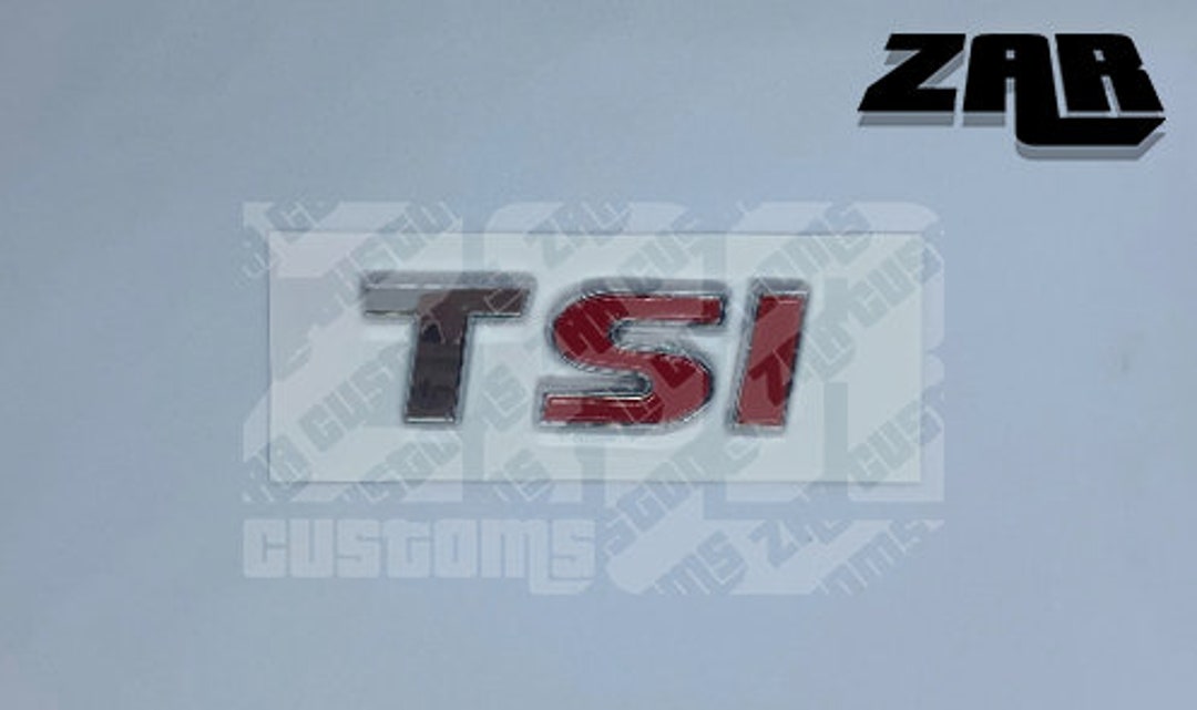 VW TSI Rear Boot Badge Lettering Logo Emblem for Golf Polo Passat ...
