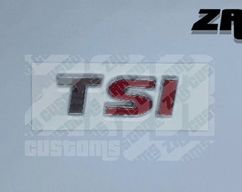 TSI Boot Badge for VW Golf Passat Caddy Scirocco Jetta Trunk Emblem UK ...