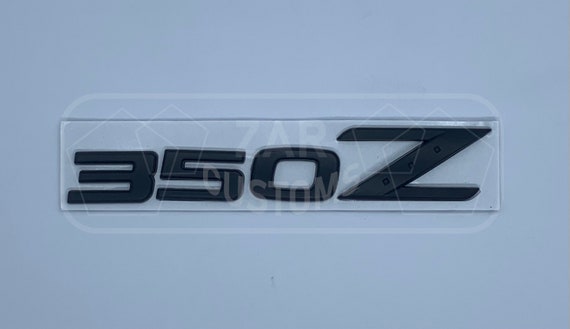 Nissan 350Z Matte Black Rear Boot Badge Emblem Logo Lettering | Etsy