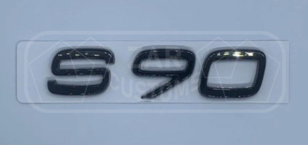 VOLVO S90 Gloss Black Rear Boot Badge Emblem Logo Lettering - Etsy