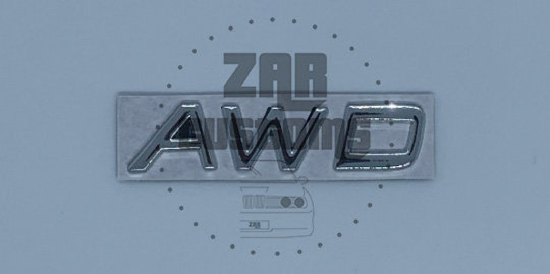 VOLVO AWD Chrome Rear Boot Badge Emblem Logo Lettering for C30 C40 S60 ...