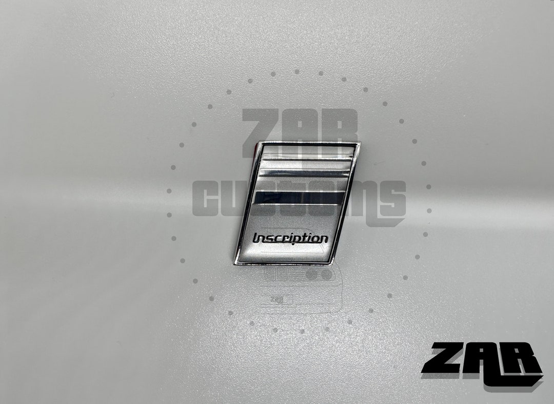 Volvo Inscription Chrome Surround Genuine Rear Boot Badge Trim Emblem ...
