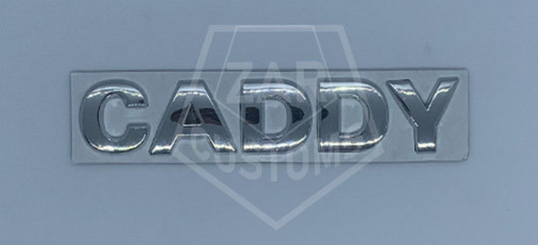 VW Caddy Generation 3 4 TDI Chrome Rear Boot Badge Lettering (2003-2019 ...