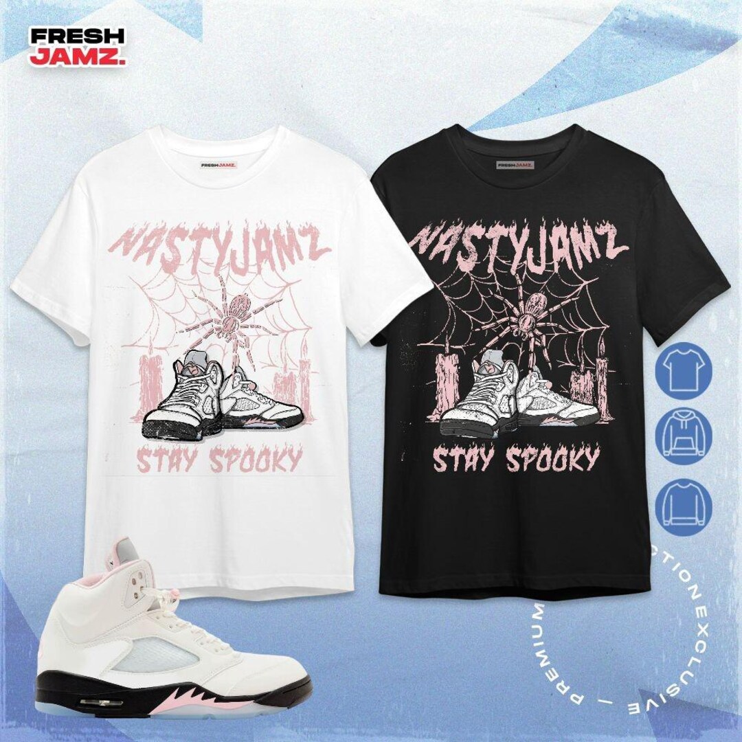 AJ 5 35th Anniversary Spooky Kicks Shirt Socks, Hat Match Jordan 5 Soft ...