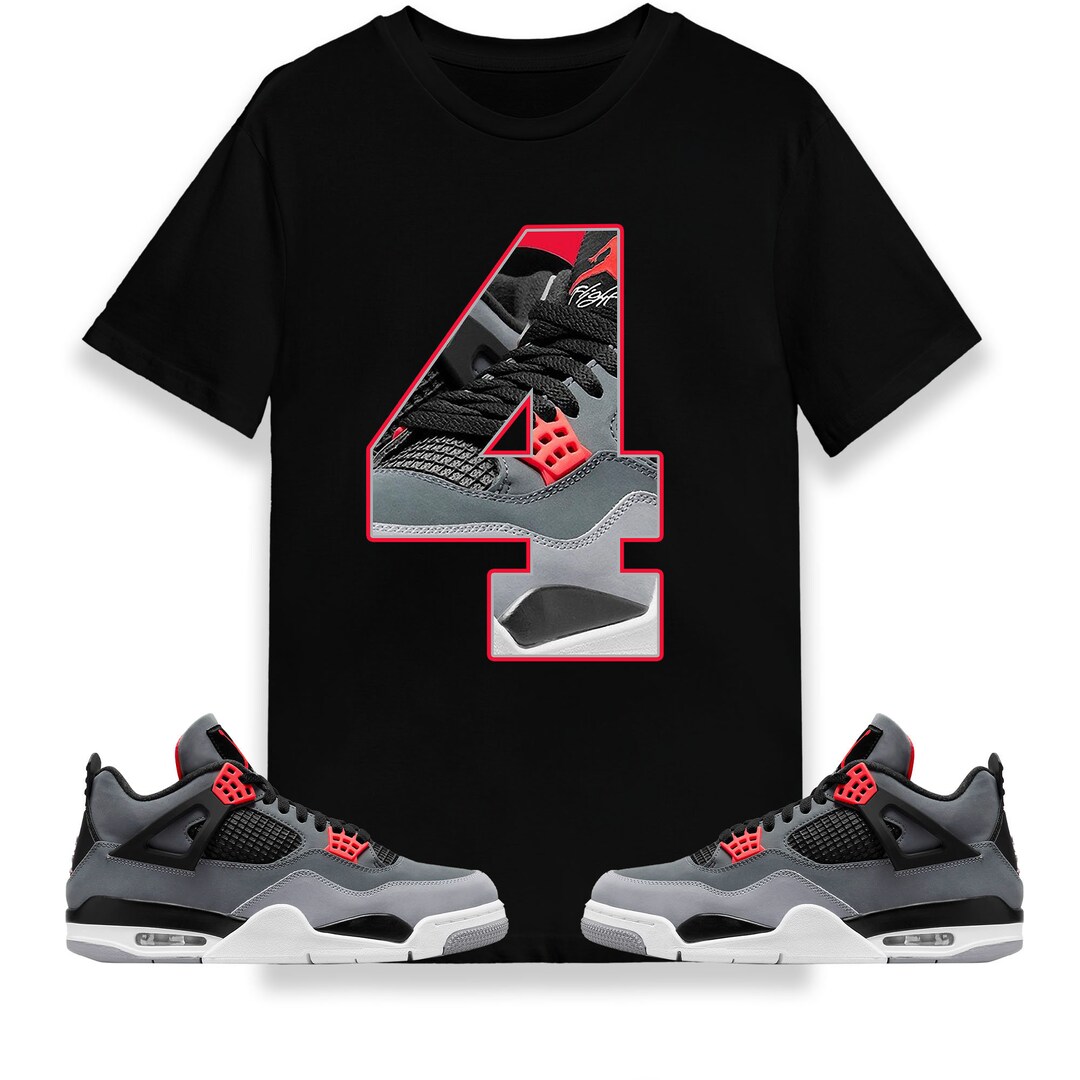 Number 4 CM4 Unisex Shirt Match Jordan 4 Retro Infrared - Etsy