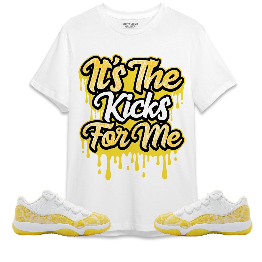Jordan 11 Low Yellow Snakeskin Unisex Shirt, Kid, Toddles Its the Kicks ...