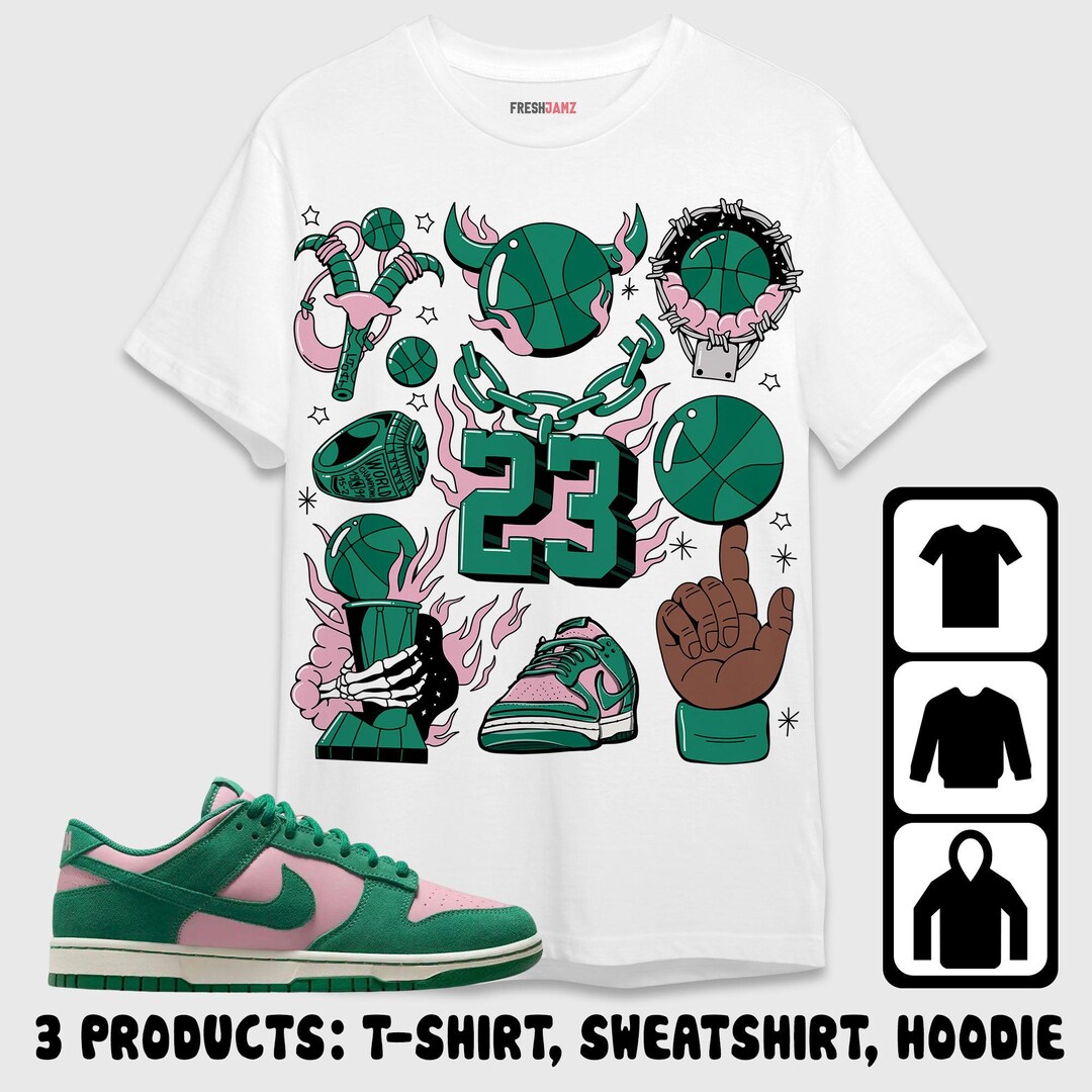 Dunk Pink Malachite Medium Soft Low Sail Unisex T-shirt, Sweatshirt ...