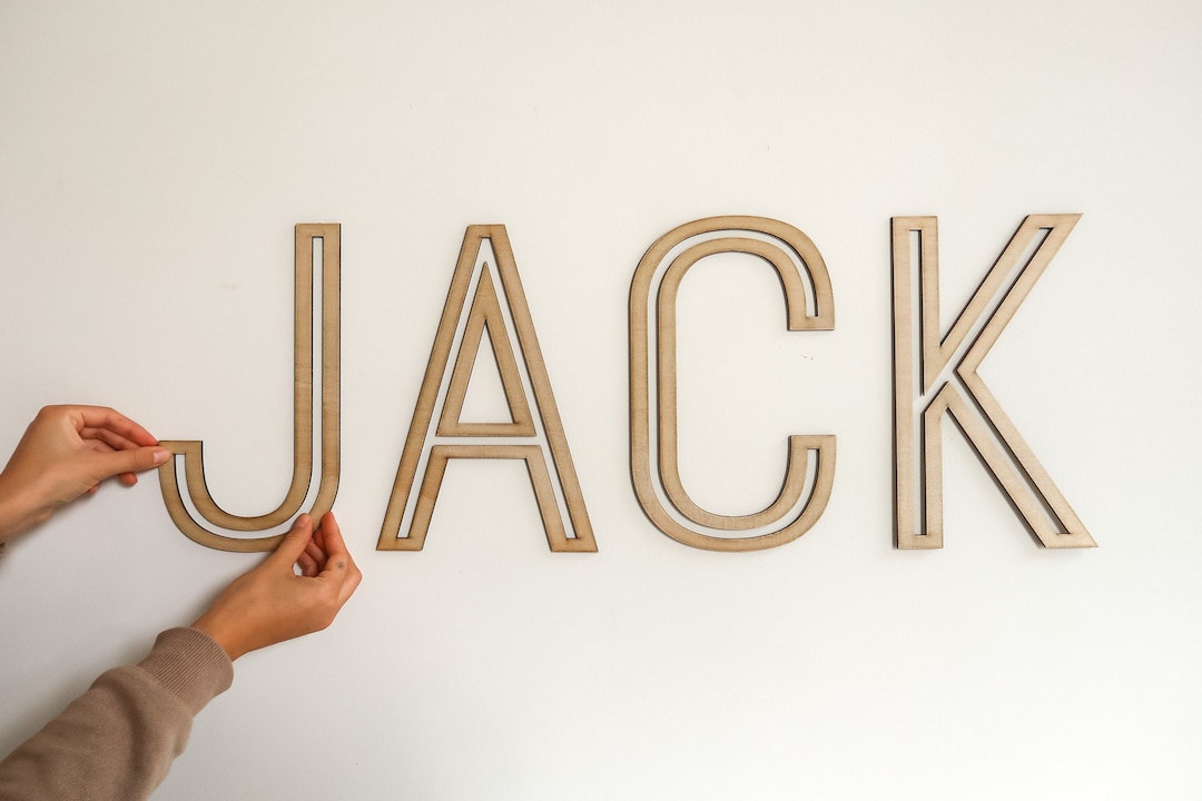 Personalised Laser Cut Name Sign / Nursery and Kids Room Decoration ...
