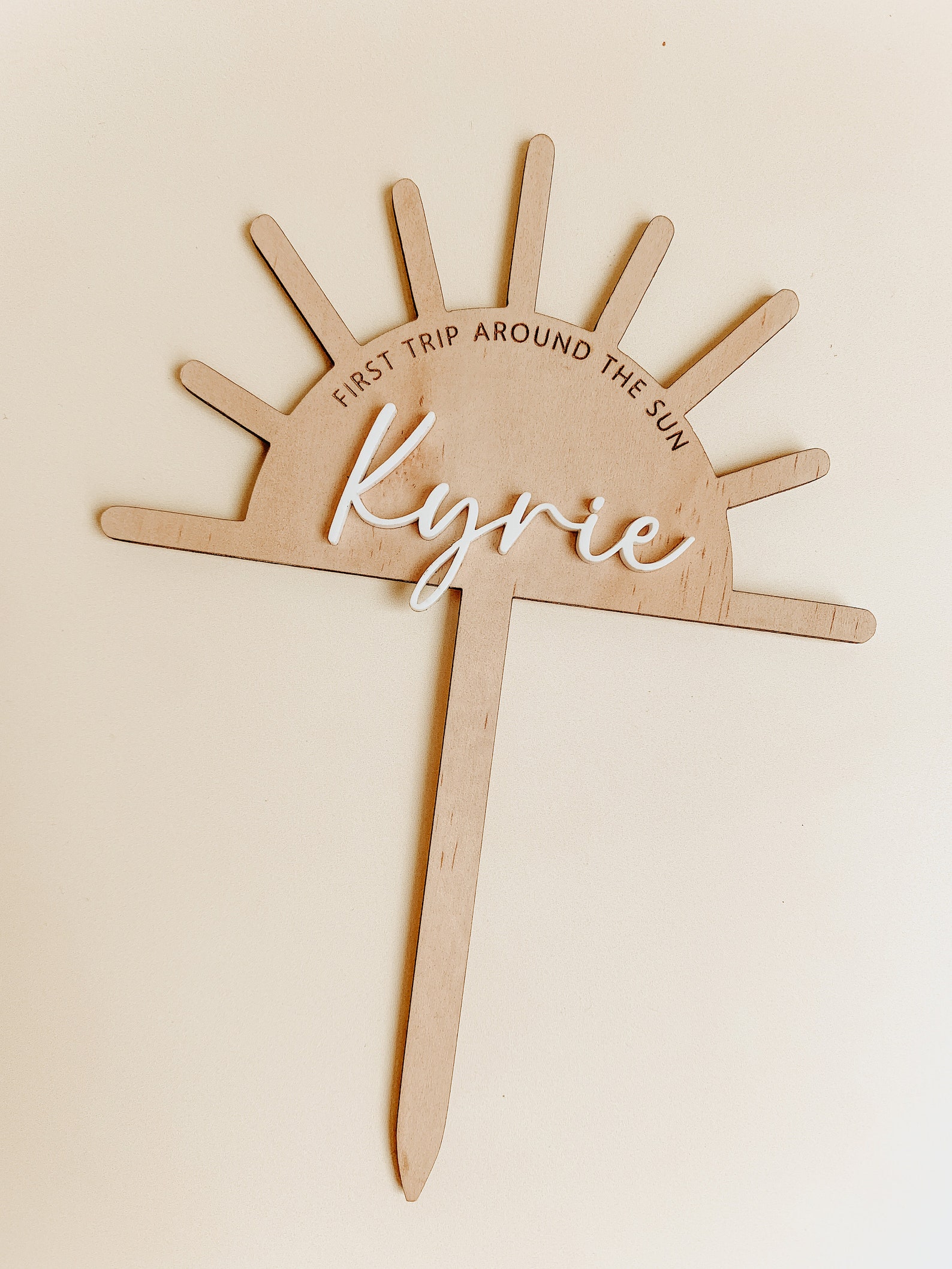 First Trip Around the Sun Cake Topper / First Birthday Cake Topper ...