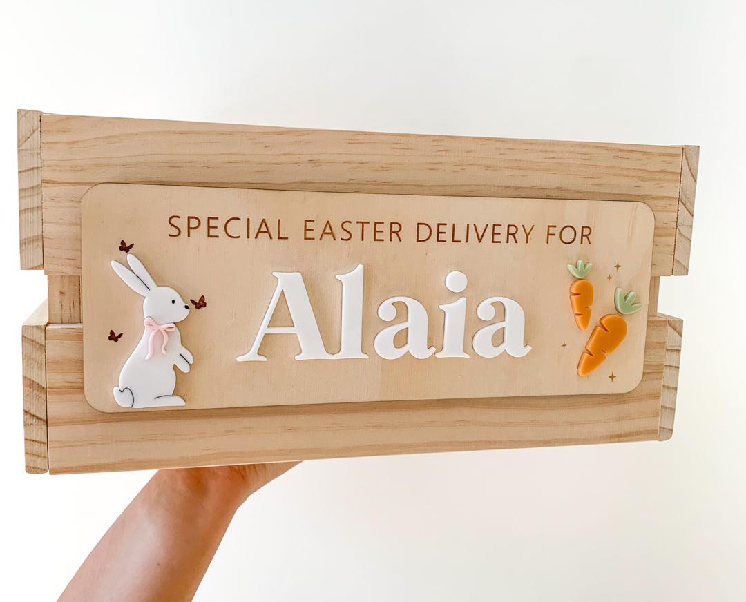 Easter Crate Plaque / DIY Easter Plaque / First Easter / Easter ...