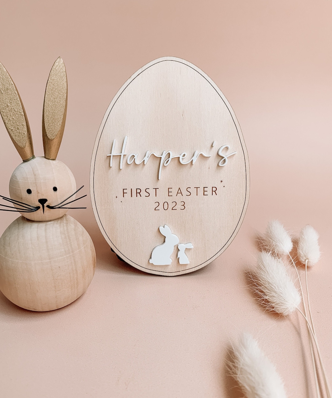My First Easter Plaque / Personalised Easter / Wooden Easter Plaque ...