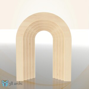 Rainbow Arch Backdrop CNC Plan: Wedding Ripple Arch DXF Template ...