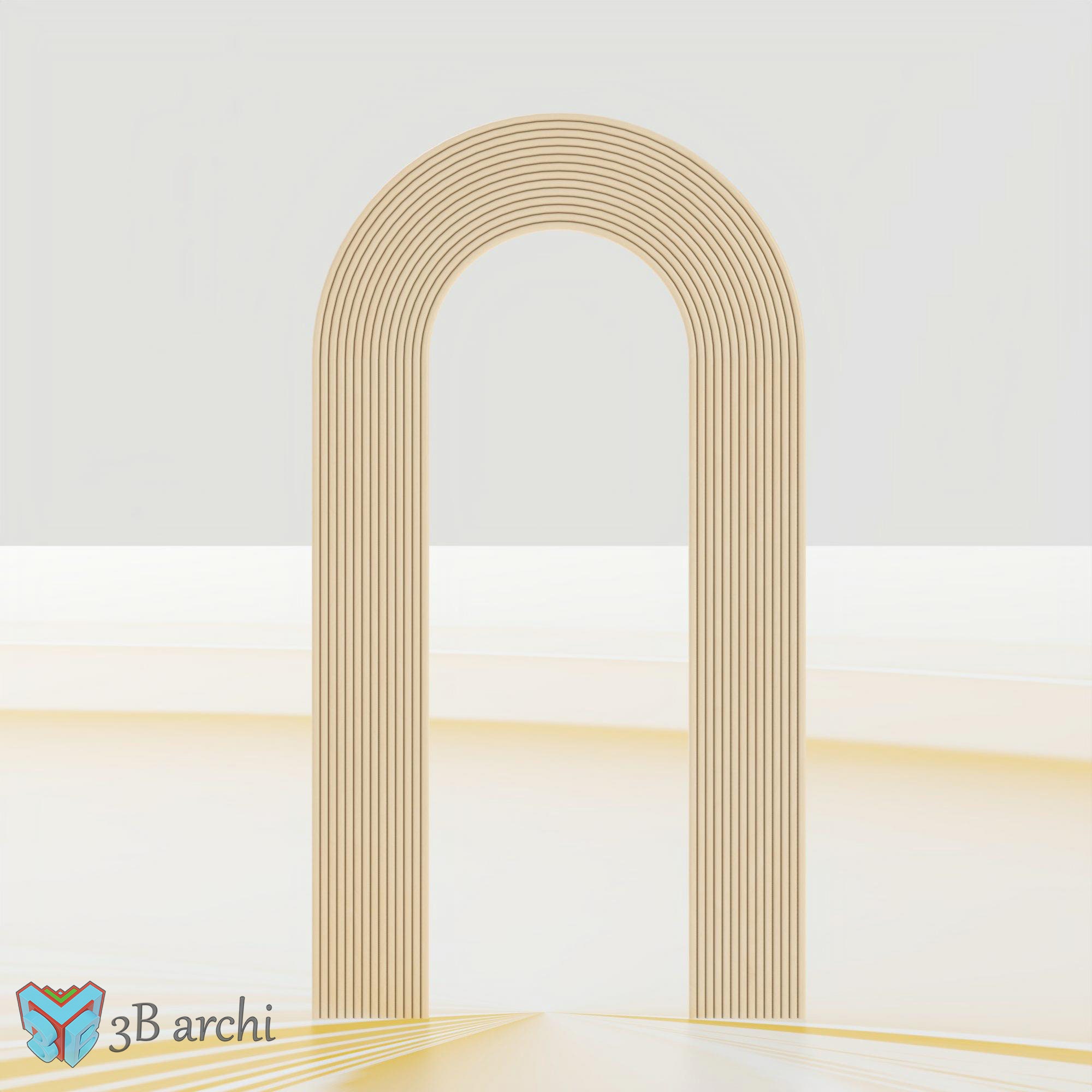 Ripple Arch Backdrop CNC File: Fluted Panel Template (digital Download ...