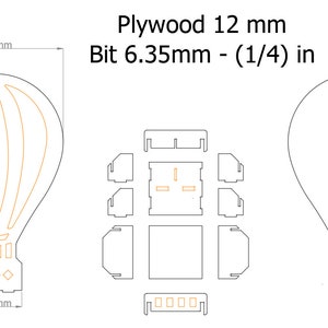 3D Hot Air Balloon, Air Balloon Plan, CNC Balloon Stand, Hot Air ...