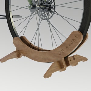 Wooden Bike Stand, Bike Floor Stand, Bike Rack, Cnc Bike Stand, Curved ...
