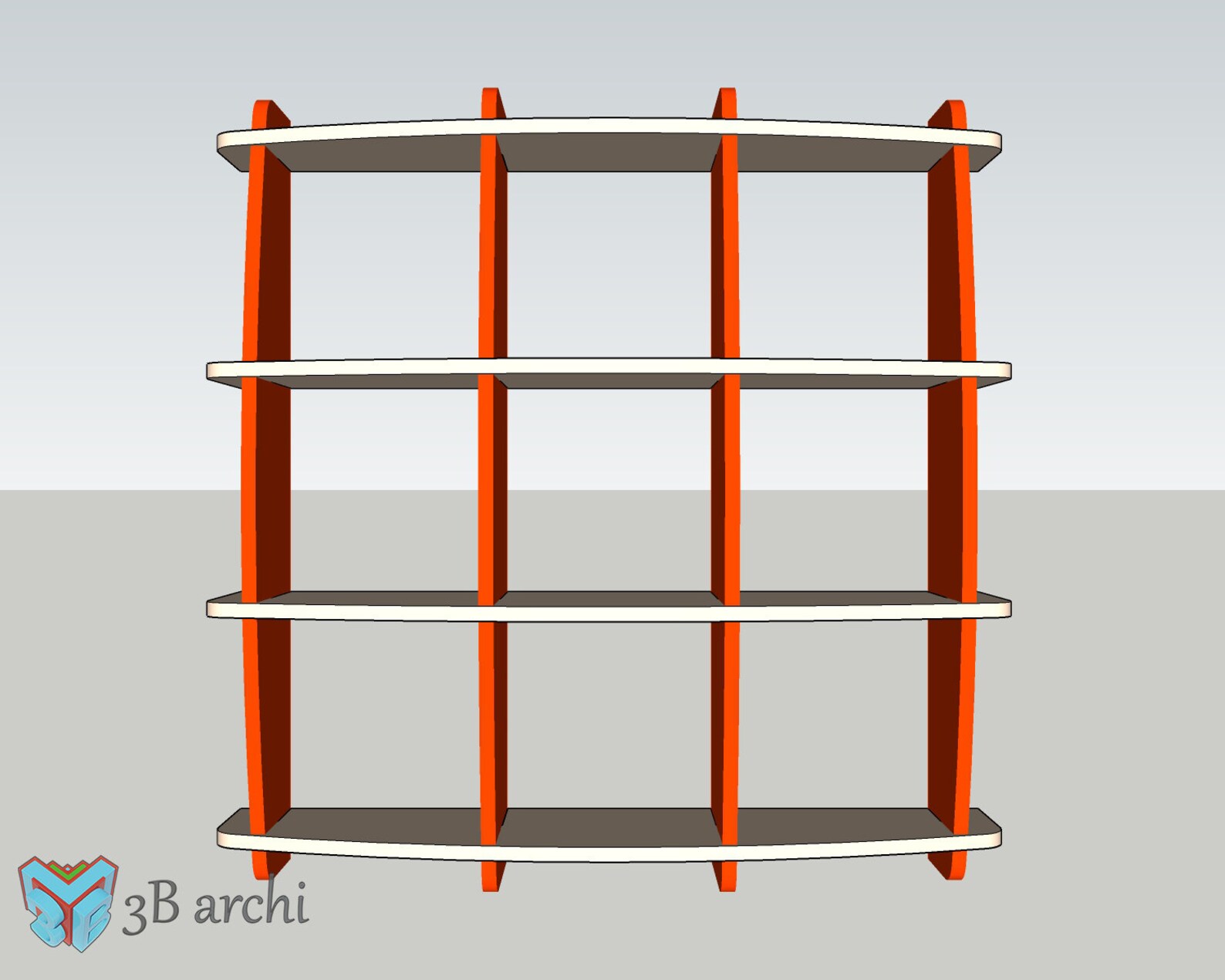 Parametric Wall Shelf, Bookshelf Plans, Wall Mount Bookshelf, Modern ...