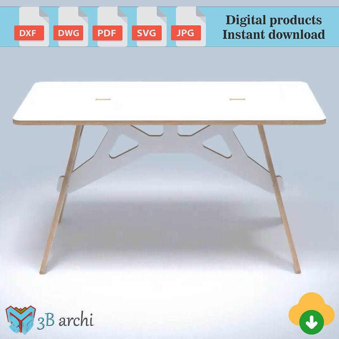 Study Table Plan Home Office Desk Minimalist Design - Etsy
