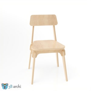 Dining Chair Plans, Modern Chair Design, CNC Dining Chair , Vector ...