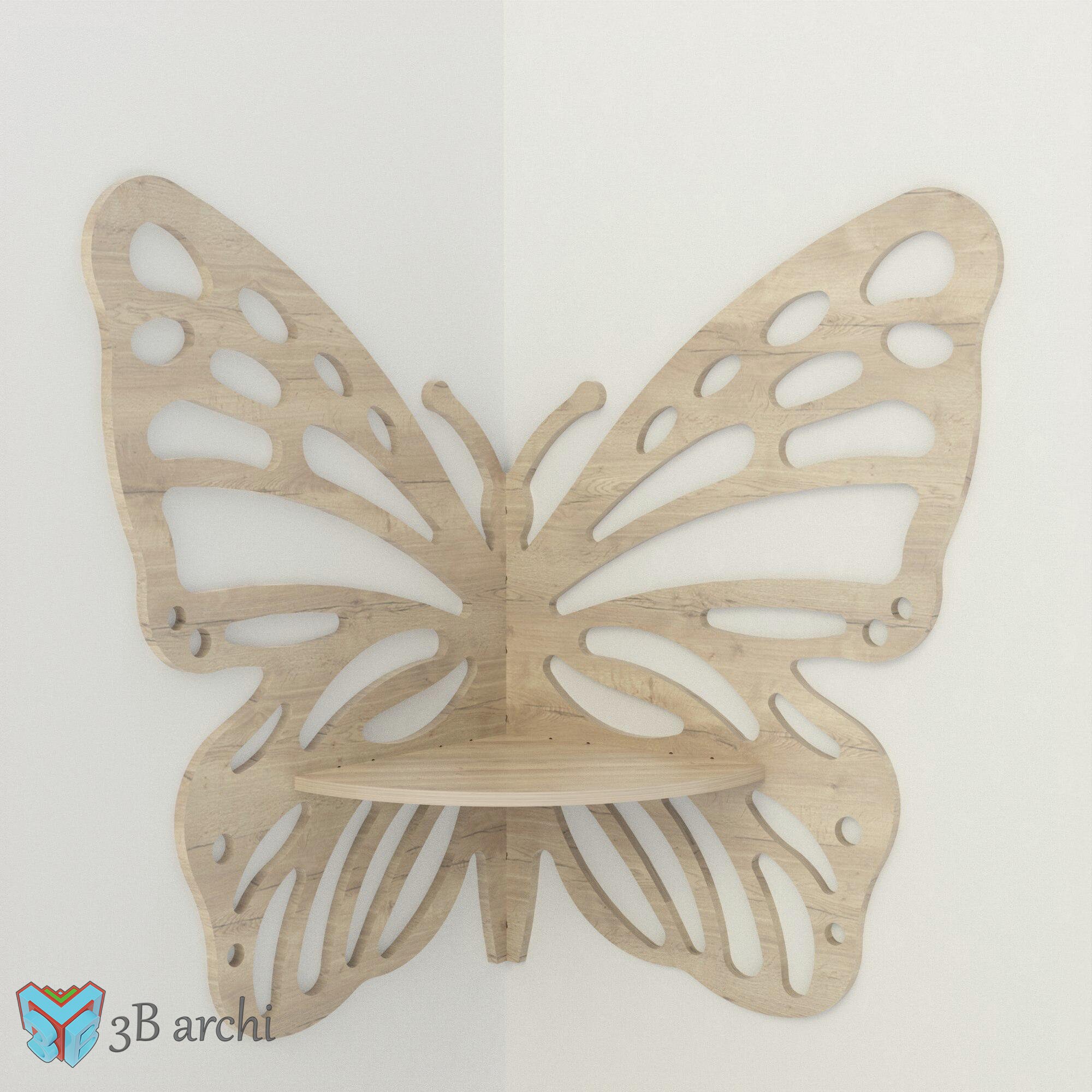 Elegant Butterfly Wall Shelf for Stylish Decor Butterfly - Etsy