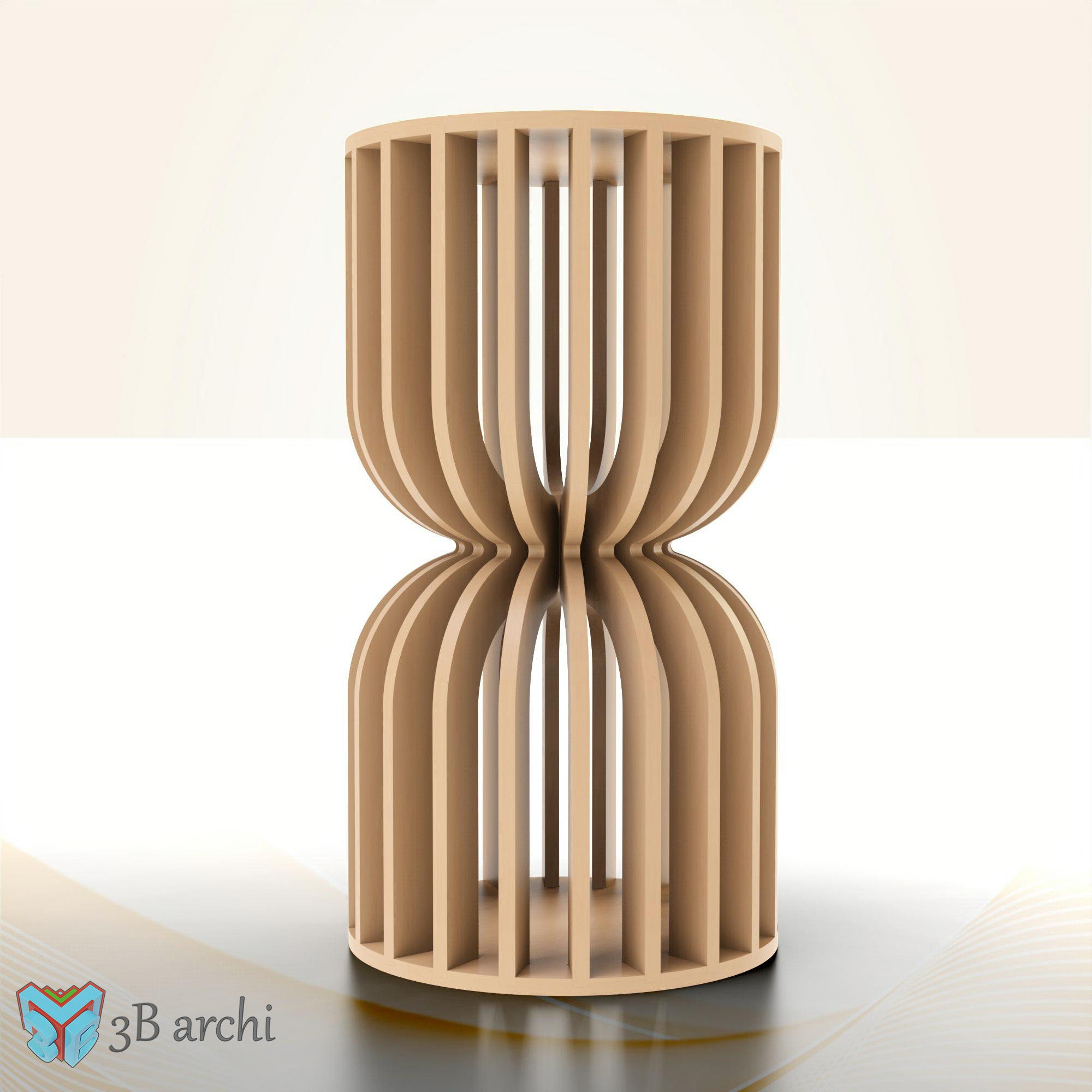 CNC Round Cocktail Table Plan, Slat Pedestal (digital Download) - Etsy