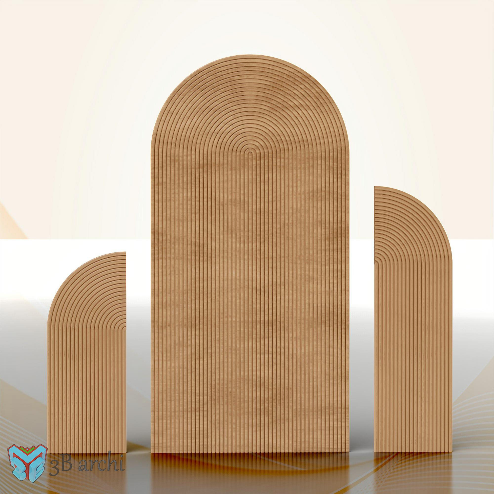 Ripple Arch Backdrop CNC Files: Fluted Panel Set (digital Download) - Etsy