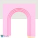 3D Square Top Arch, Elegant 3D Arch Backdrop Templates - Wedding Decor ...