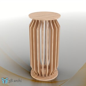 Parametric Bar Height Table CNC Files: Round Cocktail Table Plans ...
